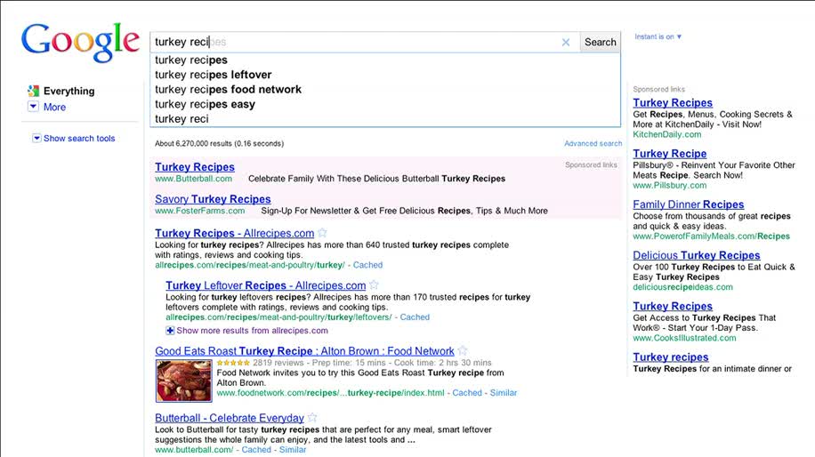 Google Instant vorgestellt