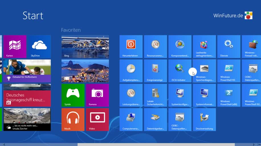 Windows 8 - So aktiviert man die Verwaltungstools