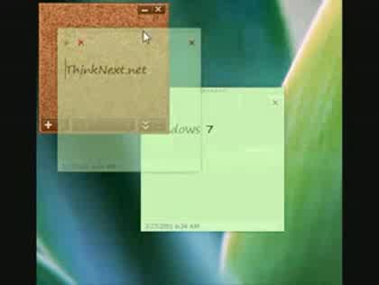 Windows 7 M3 - Sticky Notes